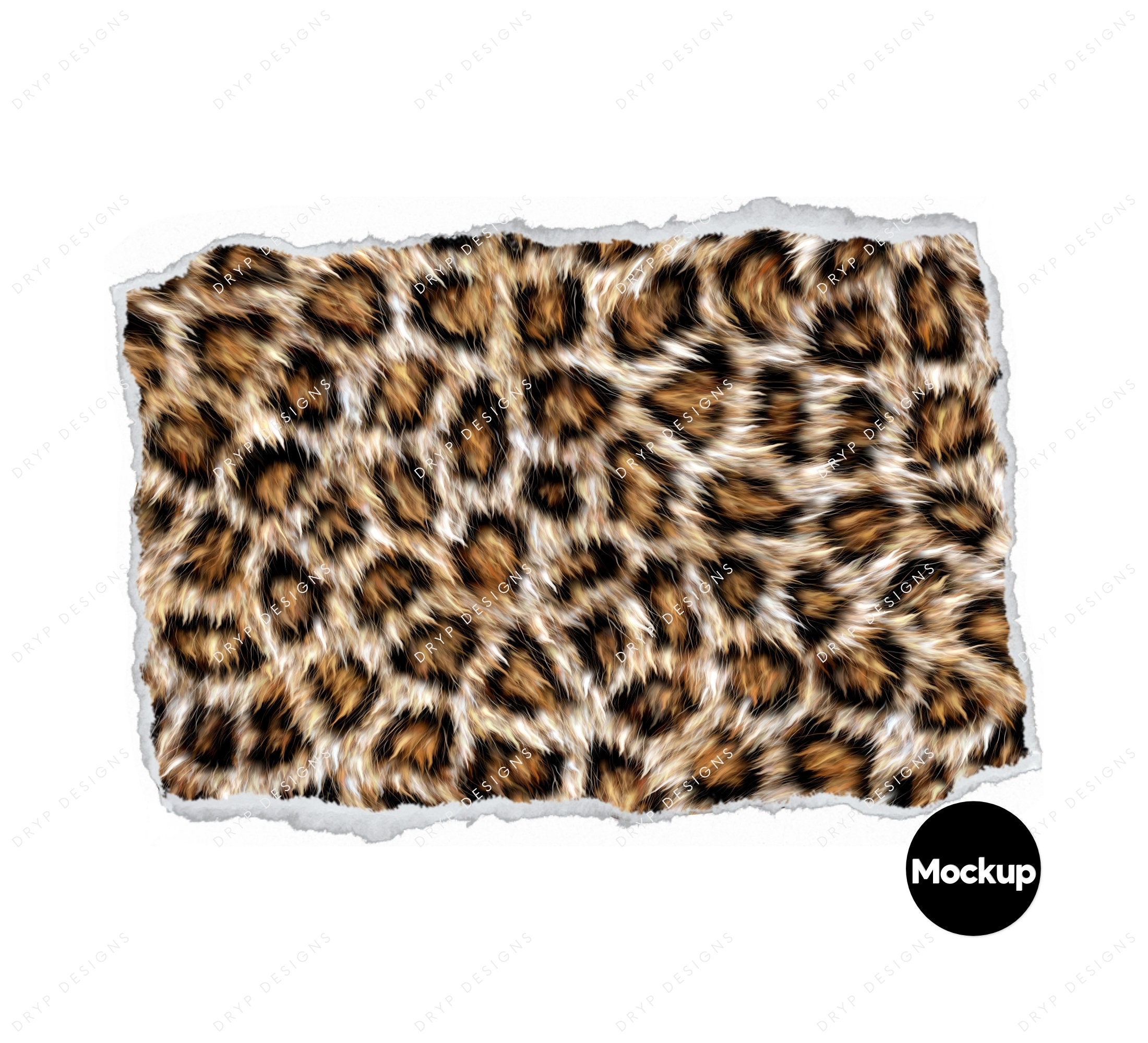 Realistic Leopard Print Digital Paper Download File | Etsy