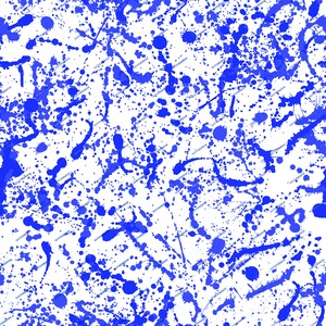 Blue + White Paint Splatter Seamless Digital Paper Background - Paint ...