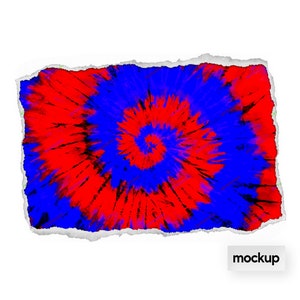 Red + Blue Tie-dye Swirl Digital Paper Background Texture - Vibrant ...