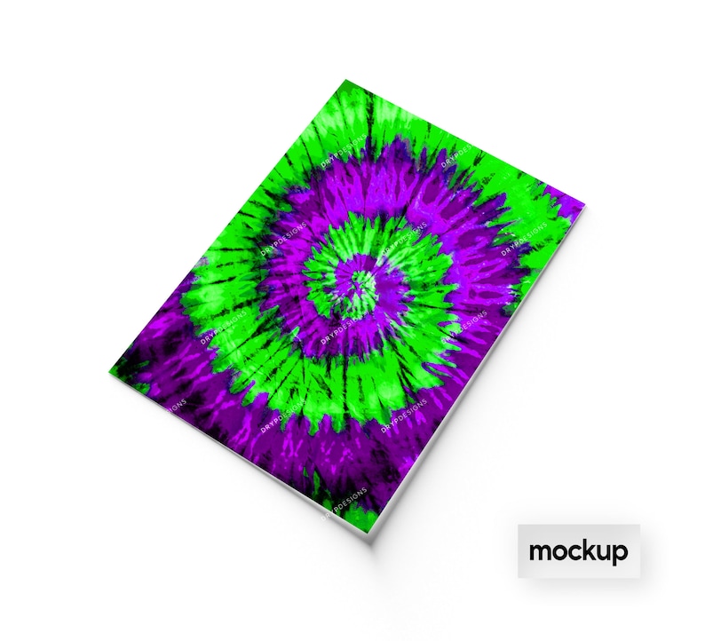 Neon Green + Purple Tie-dye Swirl Digital Background Pattern Texture ...