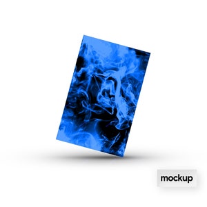 Vibrant Blue Smokey Flames Seamless Digital Paper Background Texture ...