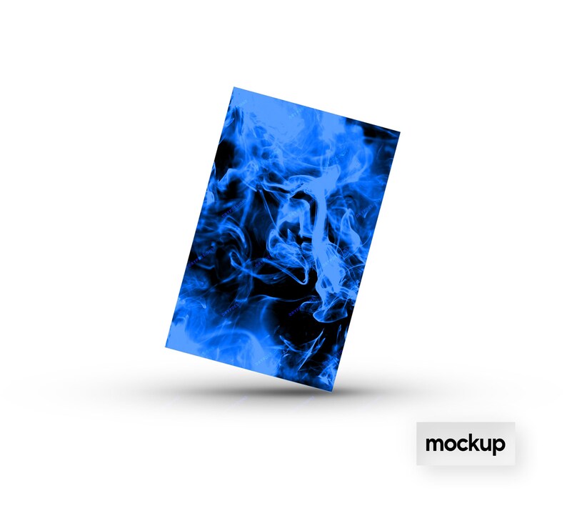 Vibrant Blue Smokey Flames Seamless Digital Paper Background - Etsy