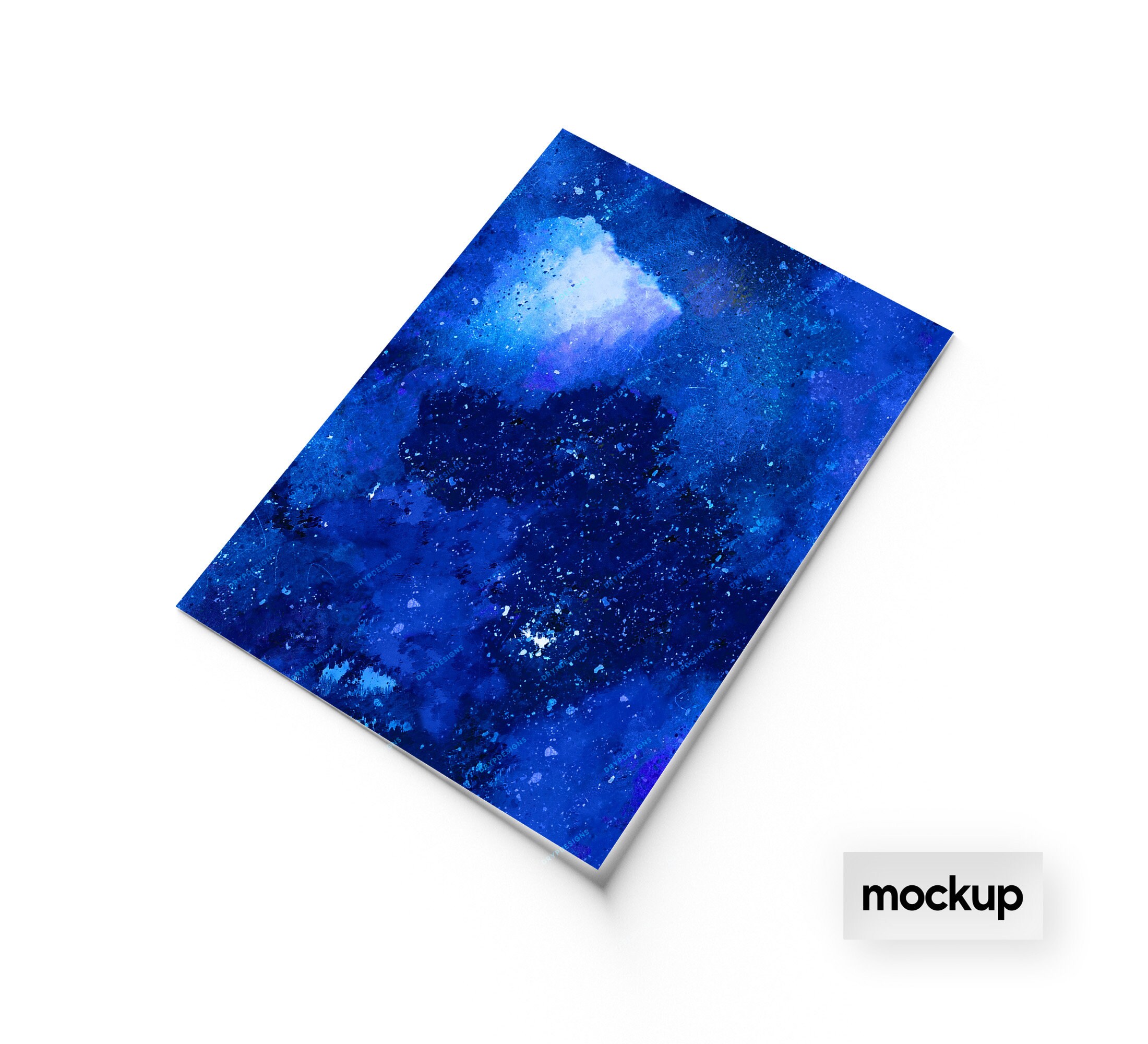 Blue Galaxy Painted Watercolor Seamless Digital Paper - Etsy