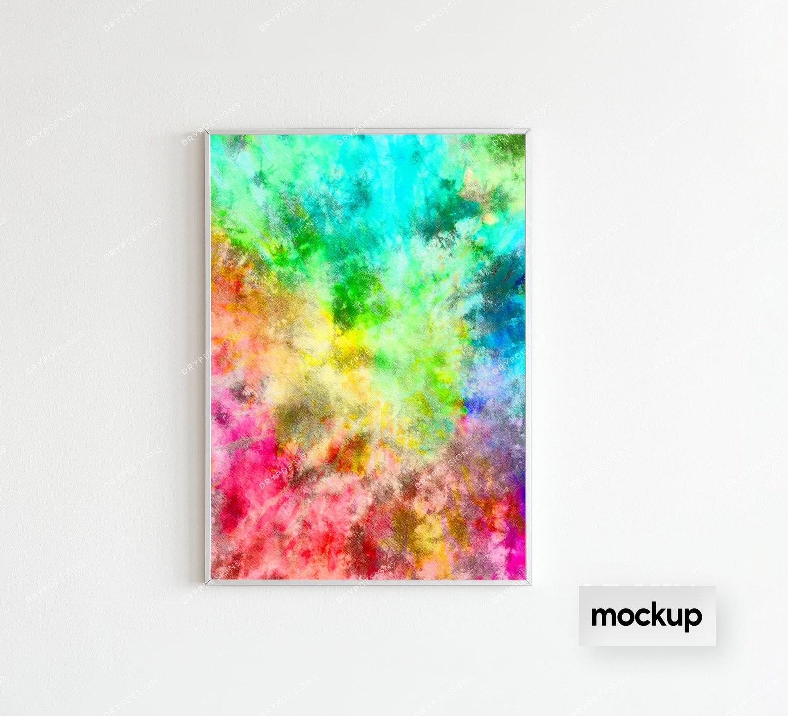 Rainbow Pastel Tiedye Watercolor Digital Background Texture - Vibrant ...