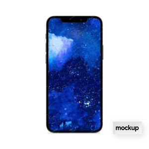 Blue Galaxy Painted Watercolor Seamless Digital Paper Background ...