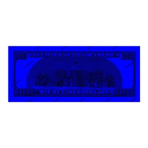 Royal Blue 100 Dollar Bill Money PNG Graphic - US One Hundred Dollar ...