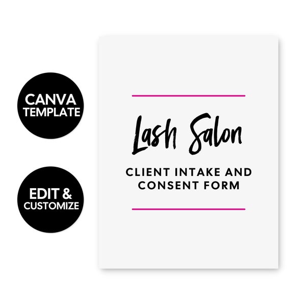 Lash Waiver Form - Etsy