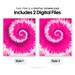 Pink Tie-dye Swirl Digital Paper Background Pattern October Pink Breast ...