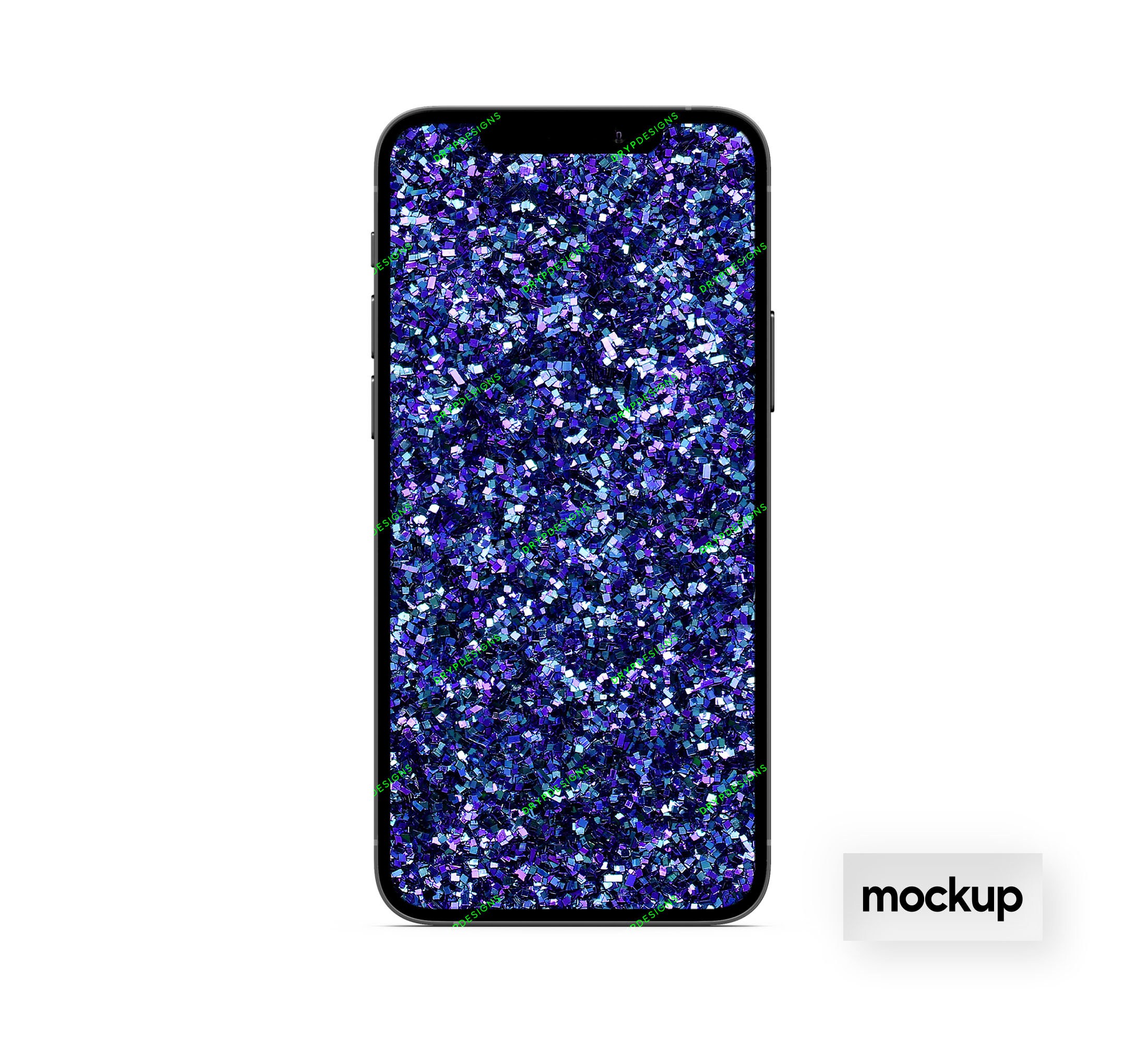 Blue + Purple Glitter Digital Paper Background Texture - Modern Glitter ...