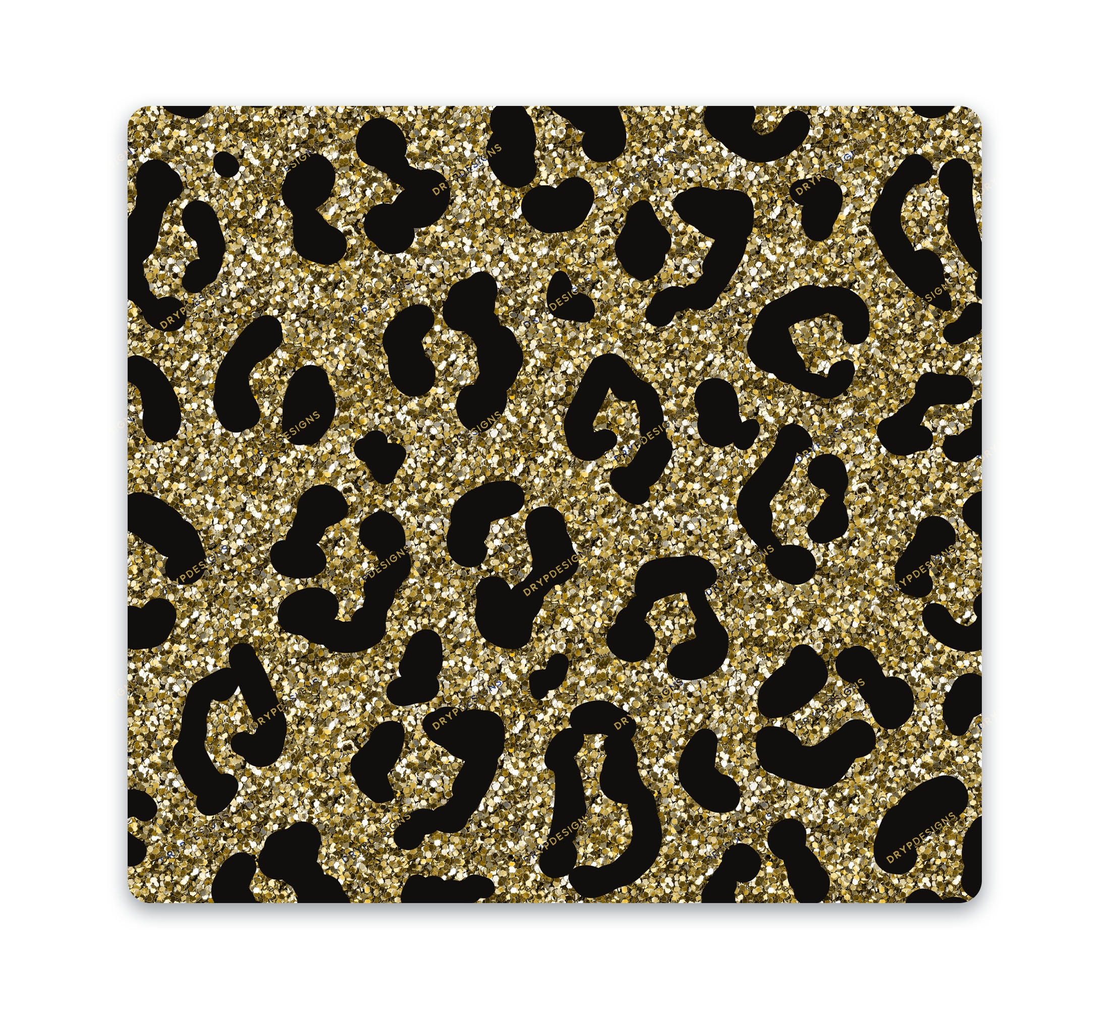 Black Gold Glitter Seamless Leopard Print Background Pattern - Etsy