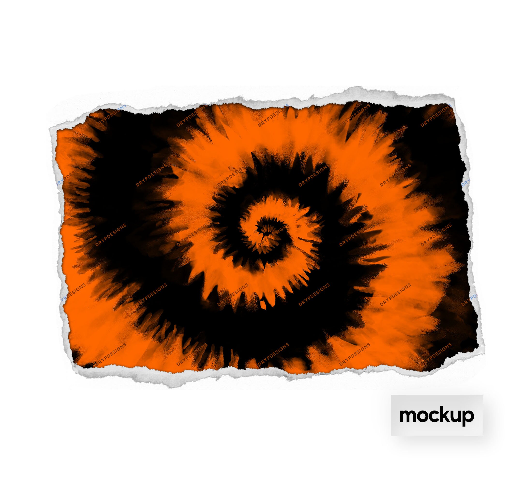 Orange Black Tie-dye Swirl Digital Paper Background Pattern - Etsy Canada