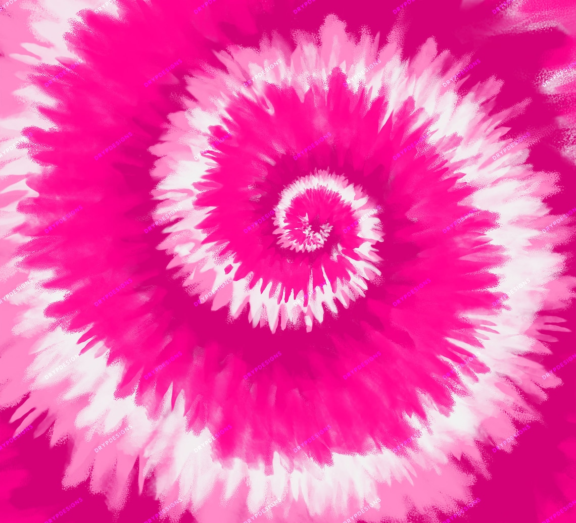 Pink Tie-dye Swirl Digital Paper Background Pattern October - Etsy