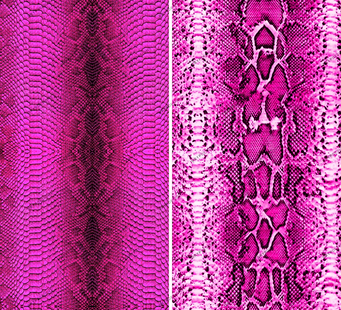 Pink Snakeskin Digital Paper PNG Seamless Background Texture | Etsy