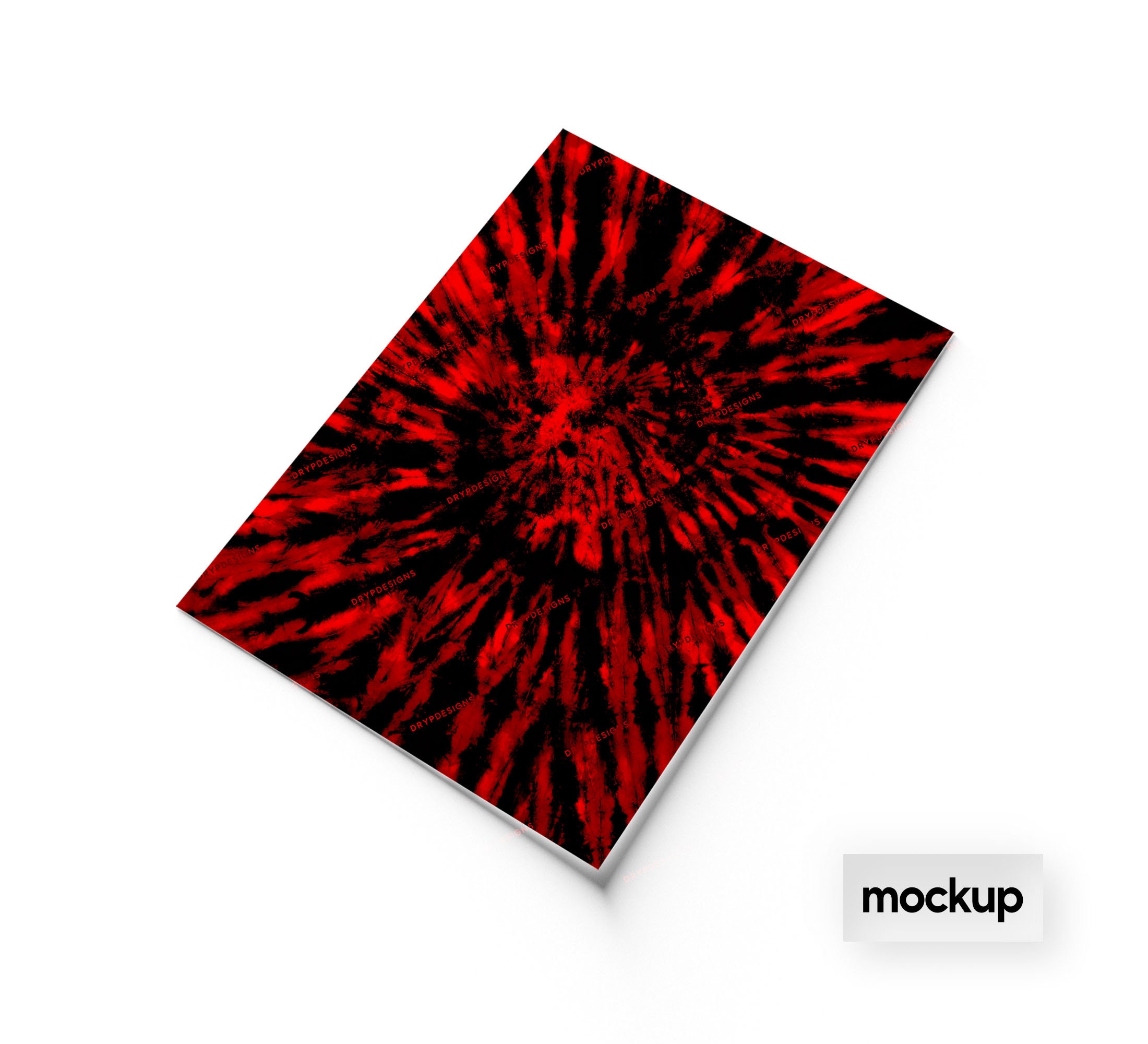 Bold Red + Black Tiedye Digital Paper Background Texture - Dark Red ...