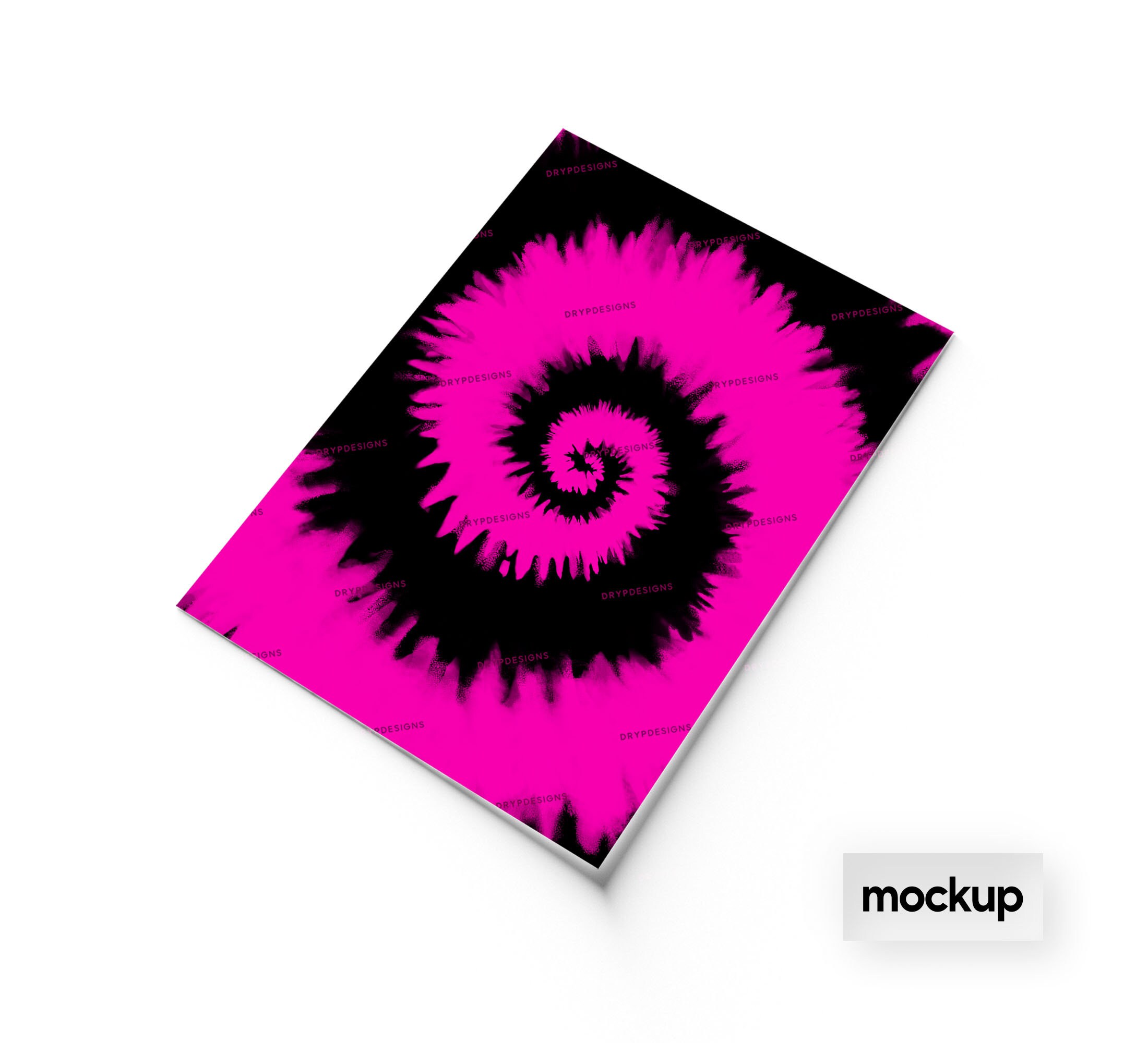 Pink + Black Tiedye Swirl Digital Paper Background Pattern - Instant ...
