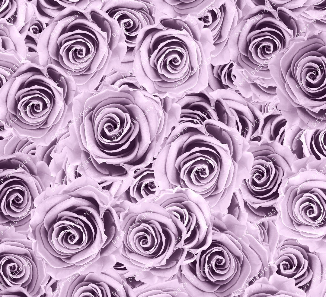 Lilac Rose Floral Digital Paper Background Pattern - Etsy