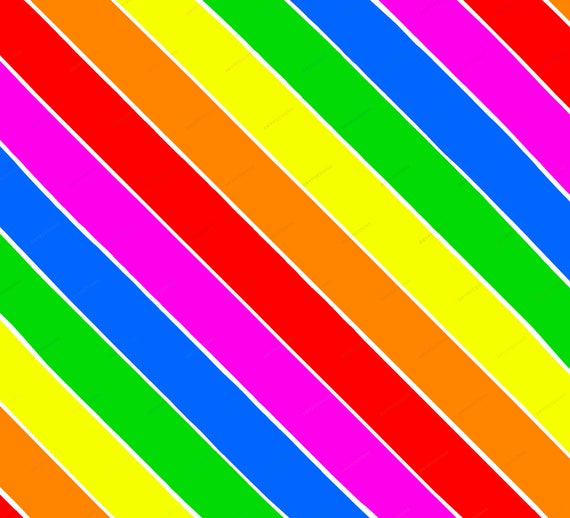 Rainbow Diagonal Stripes Background