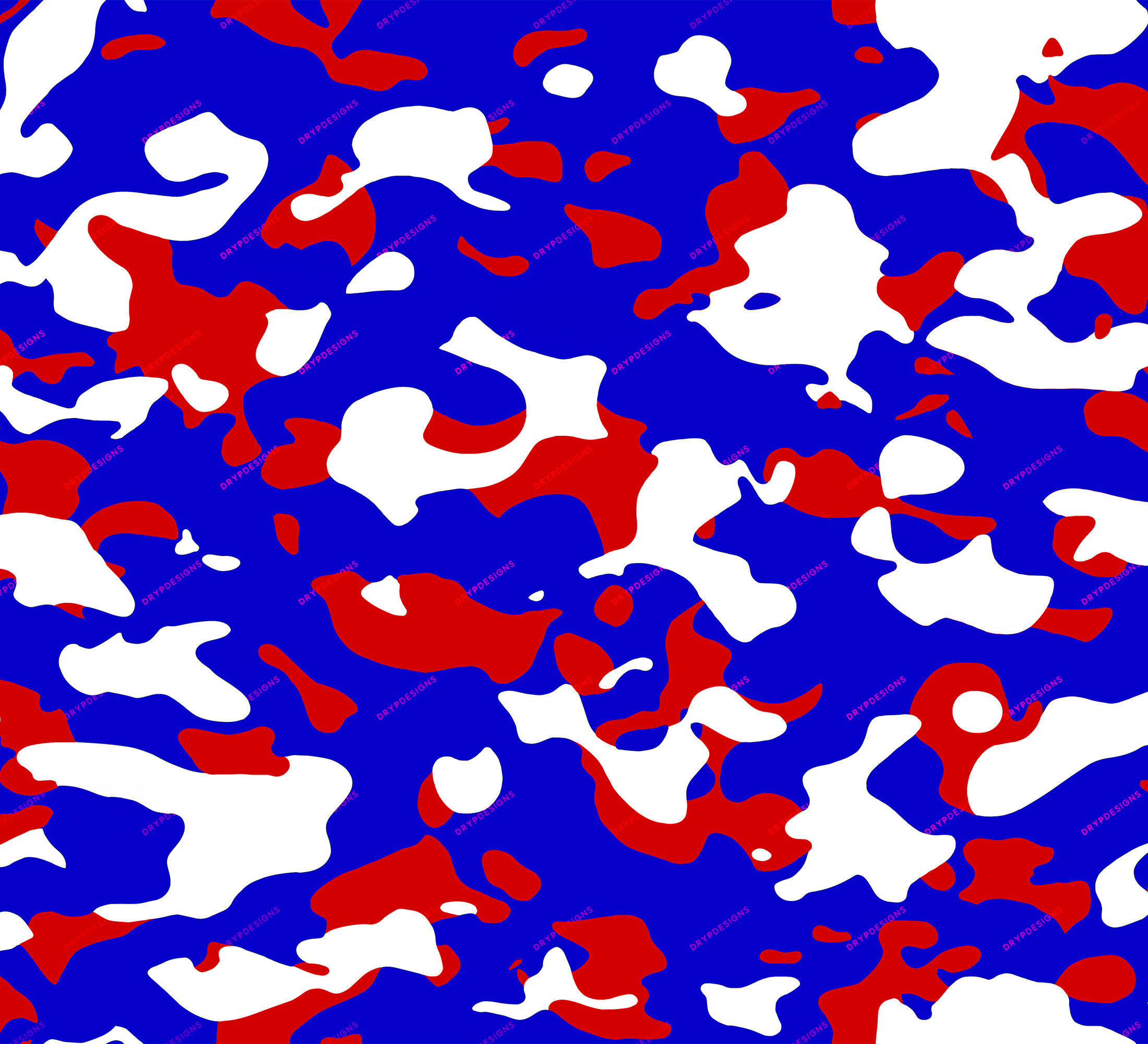 Red + White + Blue Camo Seamless Background Pattern - Military ...