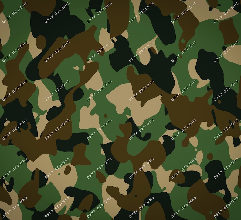 Military Green Camouflage Digital Paper Background - Etsy