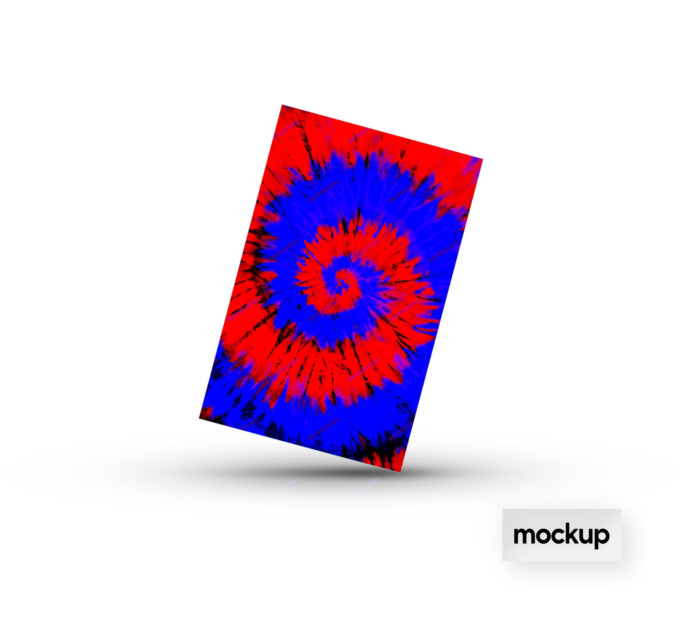 Red Blue Tie-dye Swirl Digital Paper Background Texture | Etsy