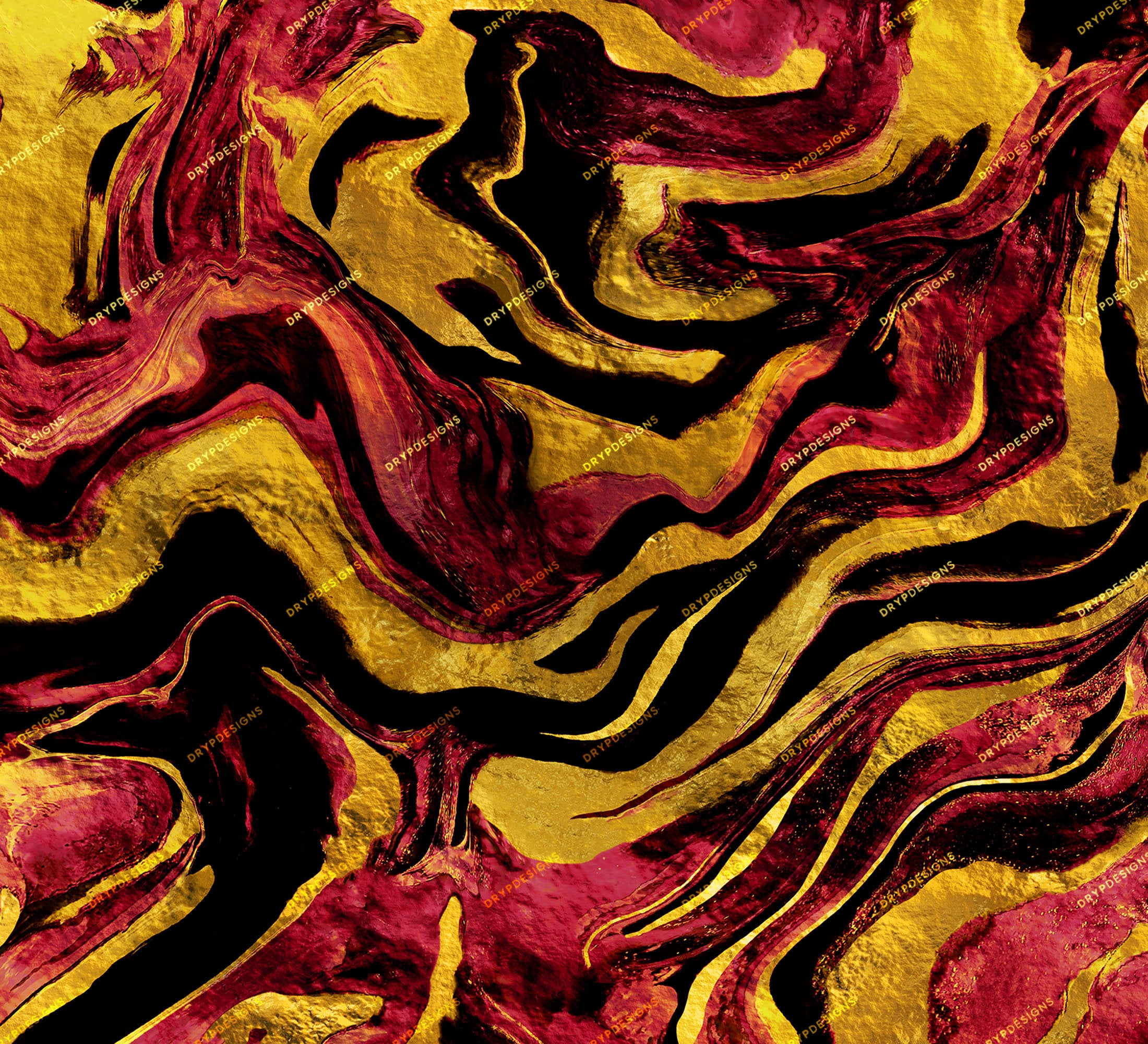 Maroon And Yellow Abstract Background