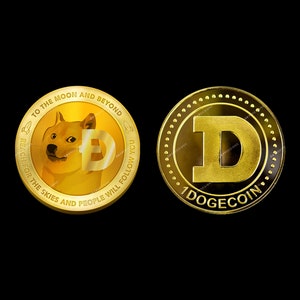 Gold Dogecoin Crypto PNG Bundle Digital Download - Etsy