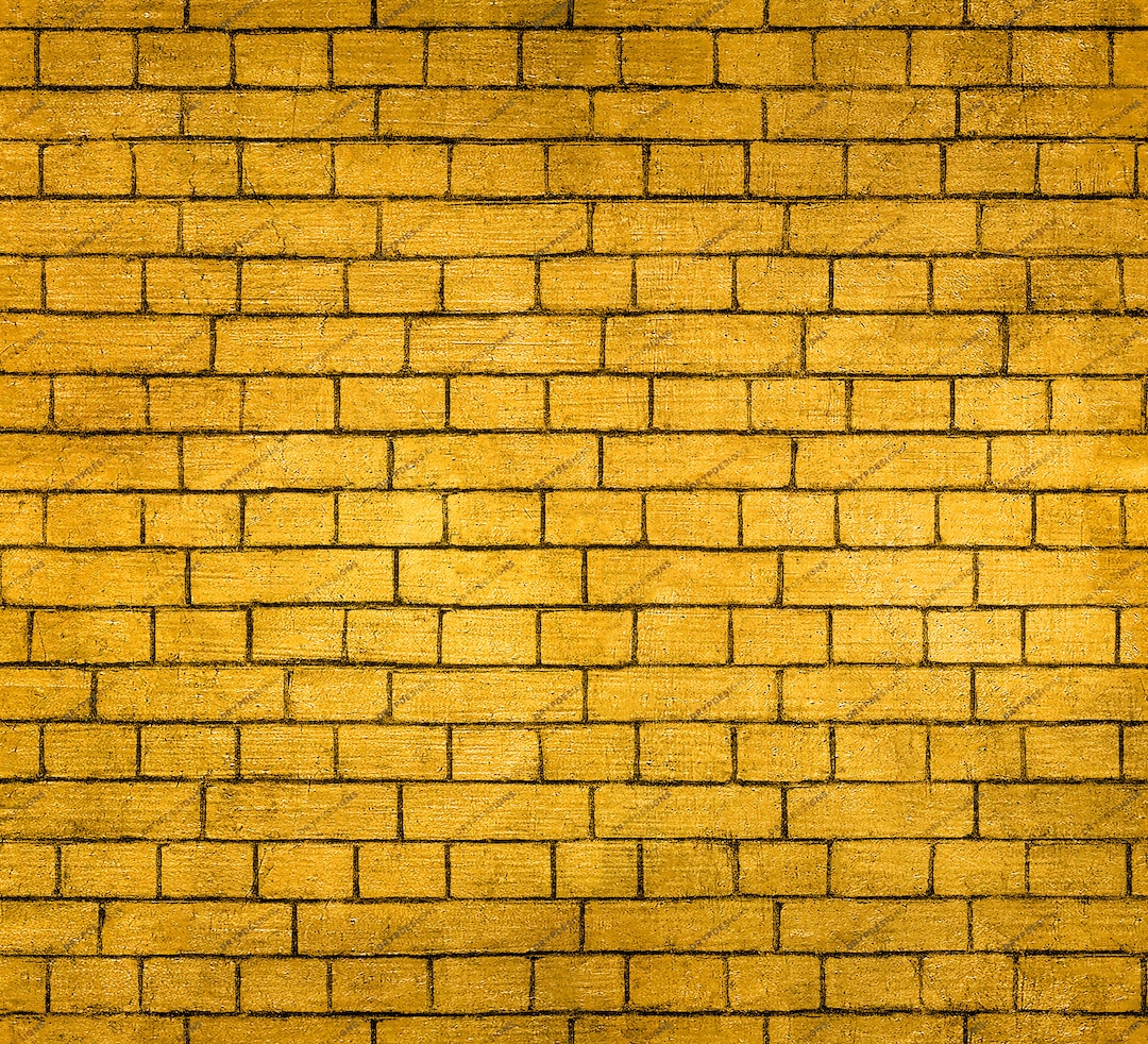 Gold Brick Wall Seamless Background Texture - Metallic Shiny Gold Brick ...