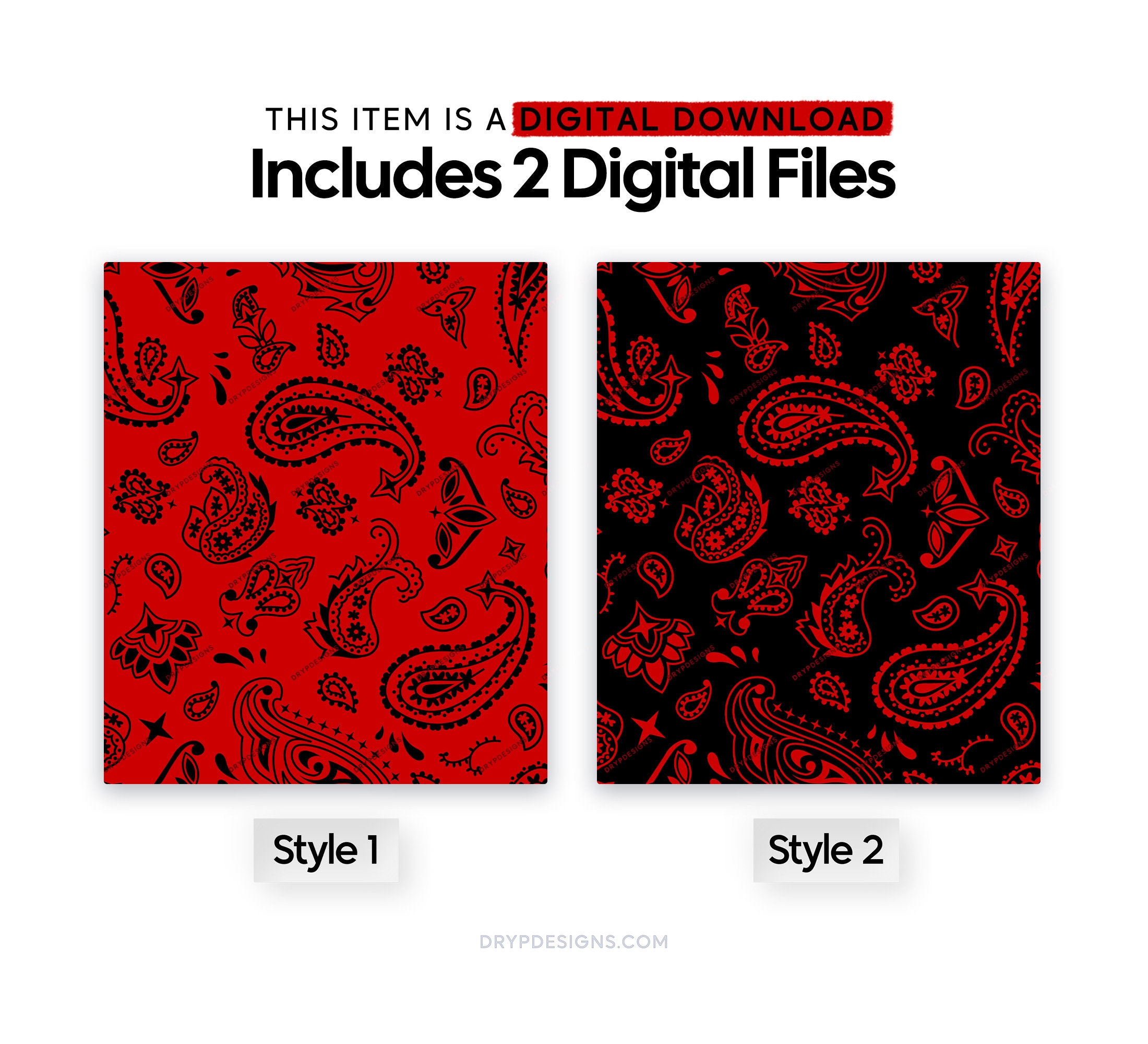 Schwarzer Und Roter Paisley Hintergrund