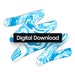 Ice Blue + White Marble Seamless Background Texture - Light Blue ...