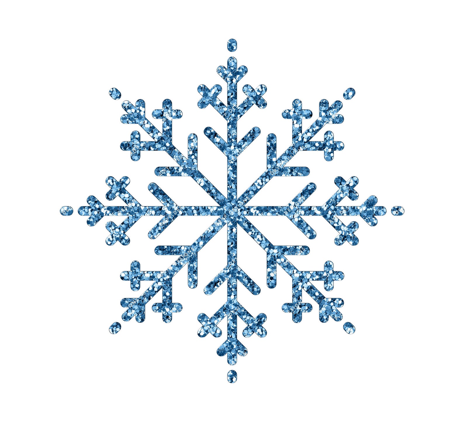 Winter Snowflake PNG - Ice Blue Glitter Snowflake Bundle - Winter ...