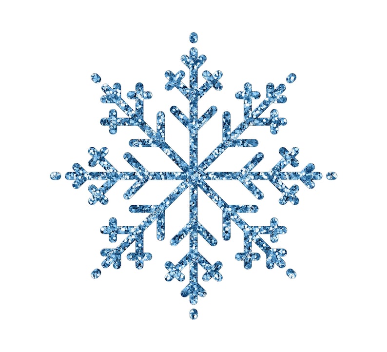 Winter Snowflake PNG - Ice Blue Glitter Snowflake Bundle - Winter ...