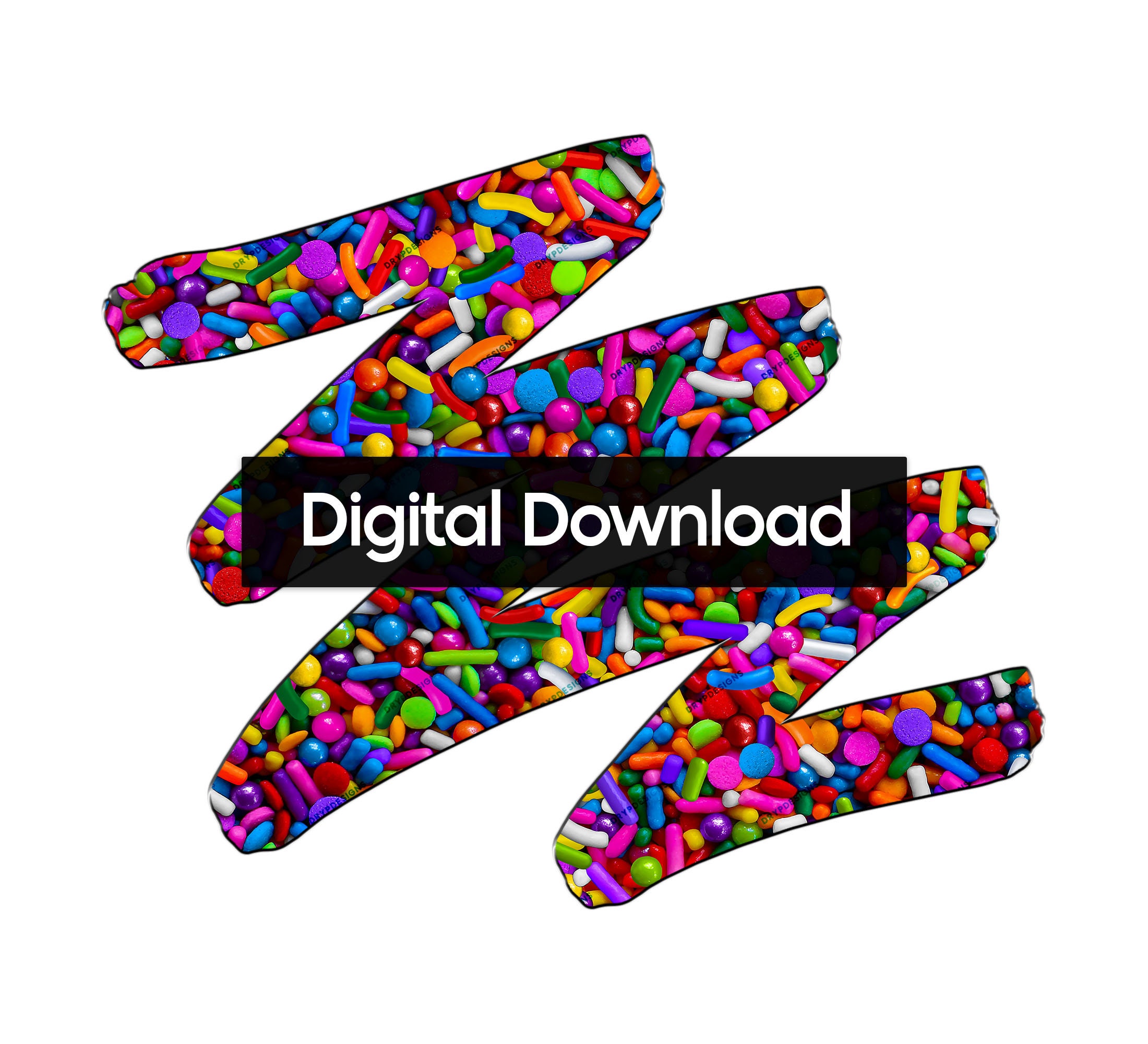 Rainbow Candy Sprinkles Seamless Background Texture - Vibrant Candy ...