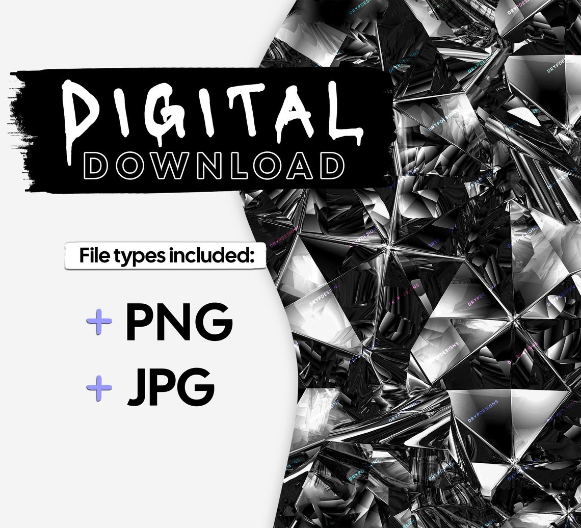 Black Diamonds Seamless Background Texture Modern Luxurious - Etsy