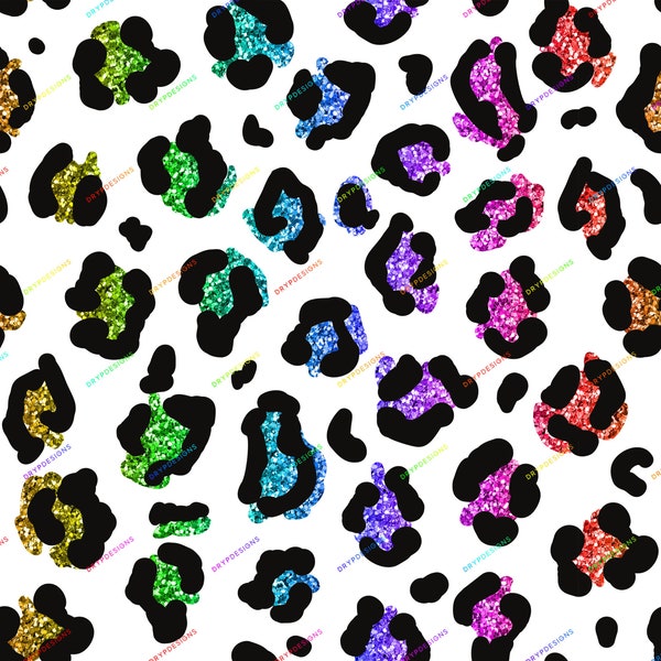Rainbow Leopard - Etsy