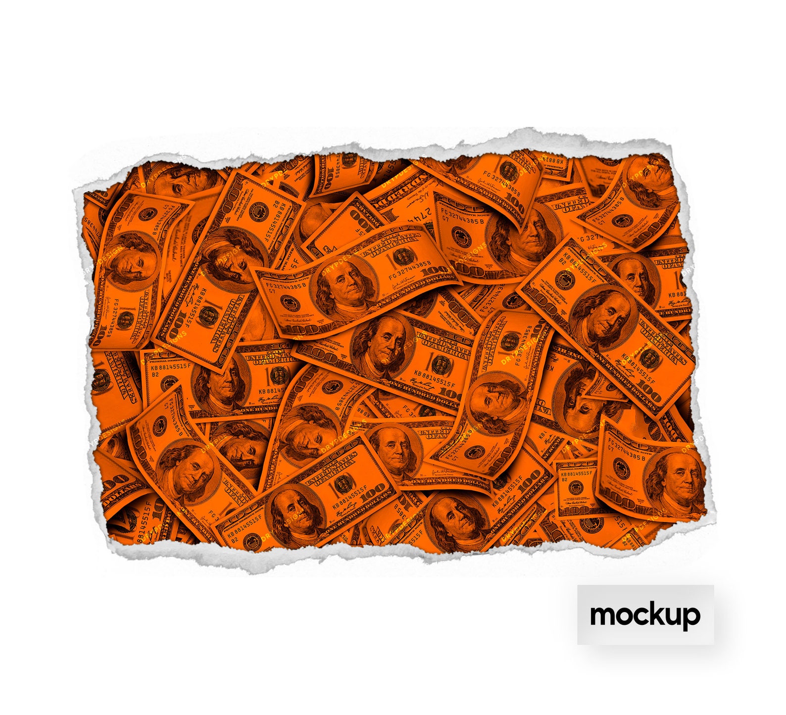 Orange Money Seamless Digital Paper Background Pattern - Etsy