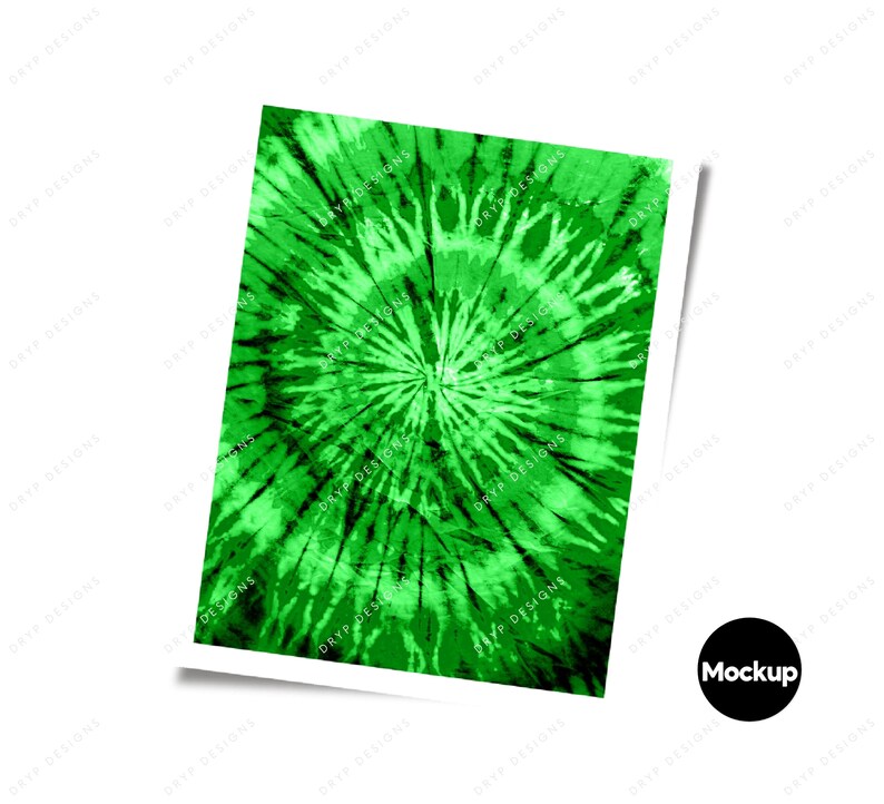 Vibrant Green Tie-dye Digital Paper Download | Etsy