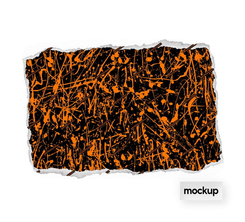 Orange Neon Paint Splatter Seamless Digital Paper Background Texture ...