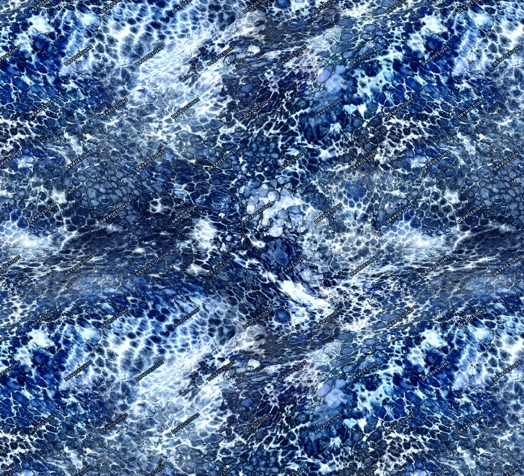Blue Snakeskin Reptile Seamless Texture - Snake Digital Paper Wallpaper ...