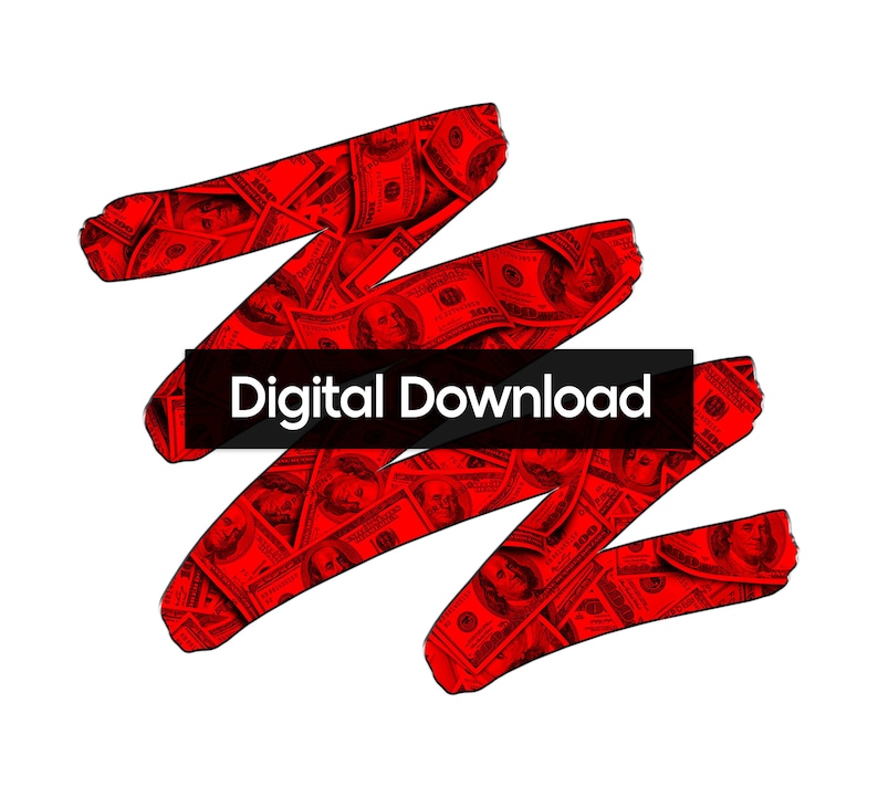 Raining Red Money Seamless Digital Paper Background Pattern - Raining ...