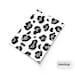 Black + Silver Glitter Leopard Print PNG - Seamless Leopard Pattern ...