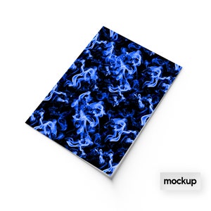 Blazing Blue Flaming Fire Seamless Background Texture - Black + Blue ...