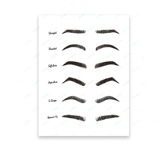 Tableau Des Formes De Sourcils