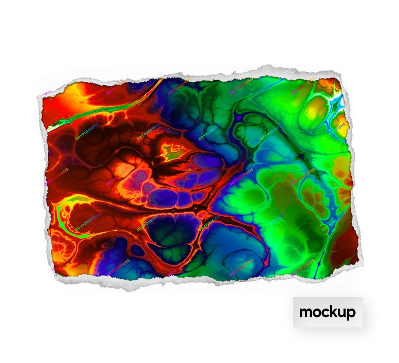 Trippy Psychedelic Rainbow Liquid Seamless Digital Paper - Etsy