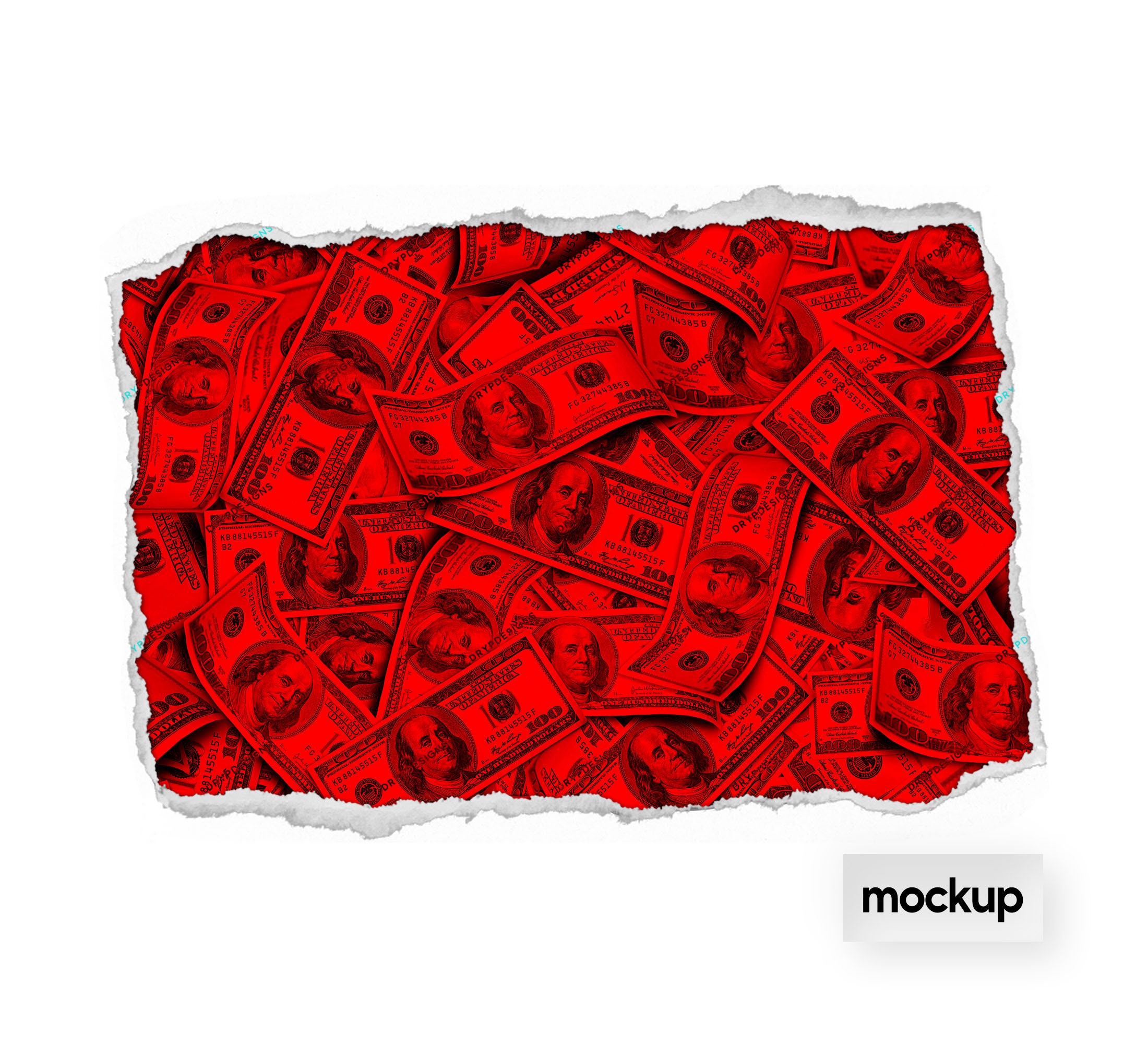 Raining Red Money Seamless Digital Paper Background Pattern - Raining ...