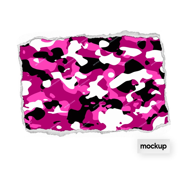 Deep Pink Camouflage Seamless Digital Paper Background Pattern | Etsy