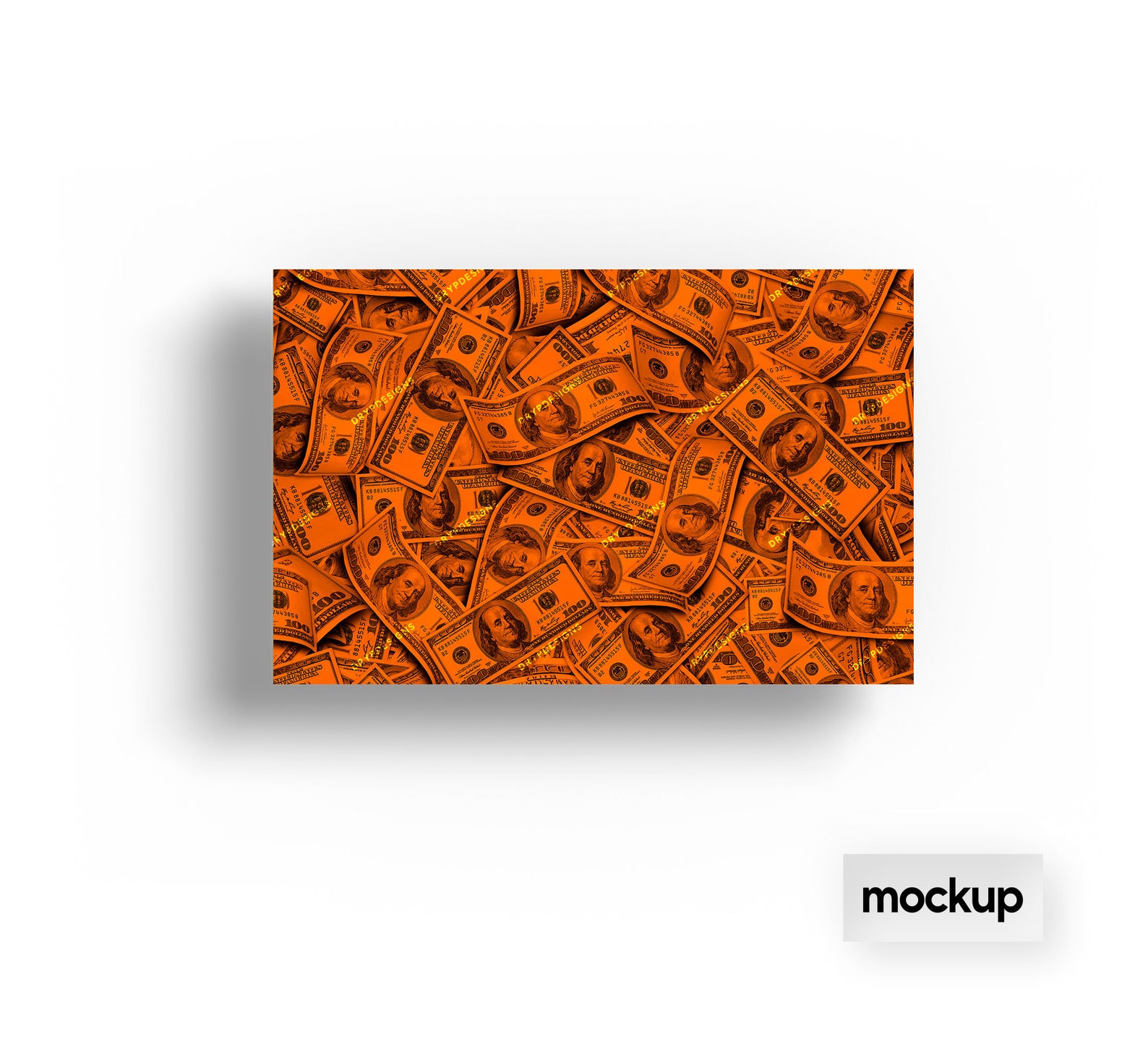 Orange Money Seamless Digital Paper Background Pattern - Etsy