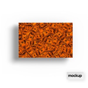 Orange Money Seamless Digital Paper Background Pattern - Raining ...