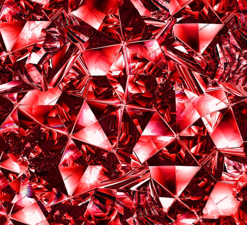 Crushed Red Diamonds Seamless Background Texture Luxurious - Etsy