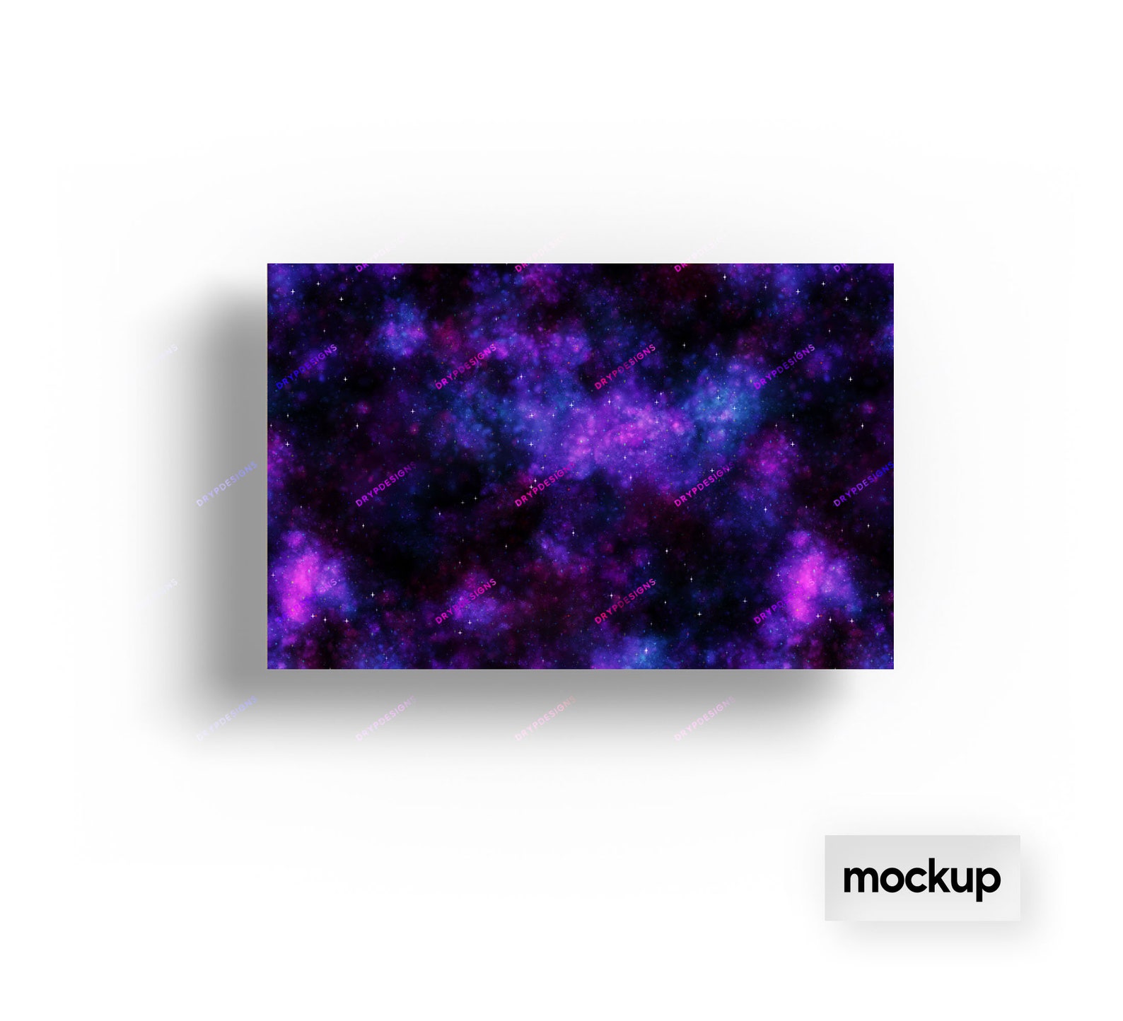 Pink + Blue Space Galaxy Seamless Background - Vibrant Stars ...