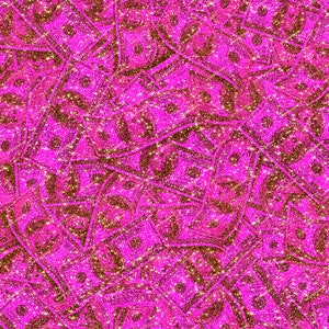 Pink + Gold Glitter Money Seamless Background - Raining Pink Money ...